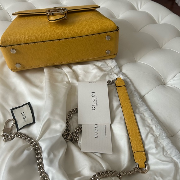 Gucci | Bags | Authentic Gucci Yellow Handbag | Poshmark